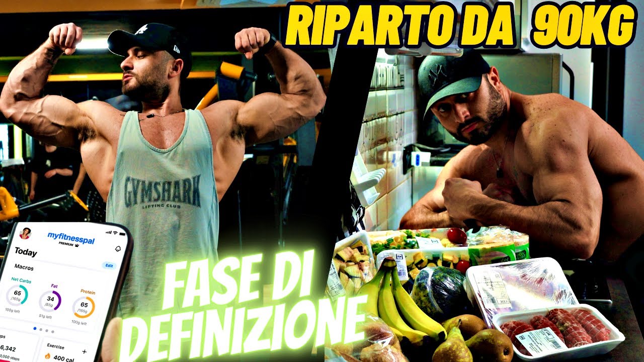 FULL DAY OF EATING A 90KG : INIZIA LA MIA FASE DI DEFINIZIONE - YouTube