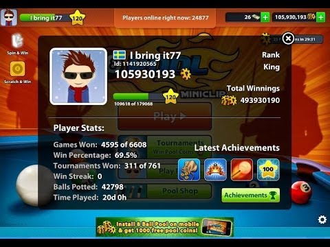 Indirect highlights w/ the Irrepressible I bring it77 ( Miniclip 8 ball pool )