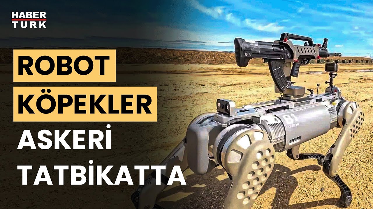 Çin ordusuna ait robot köpek silahlı çatışmaya giriyor! - YouTube