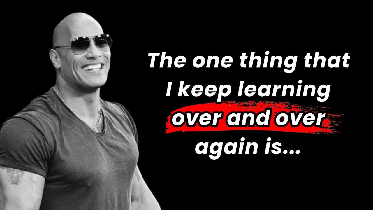 Dwayne Johnson | Success Quotes Which Change Your Life | Quotes - YouTube