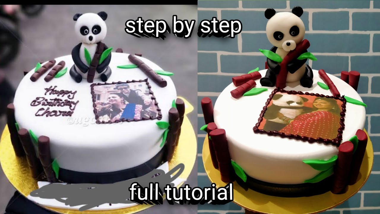 Panda Cake | Panda Cake Without Fondant | How To Make Panda Cake ...