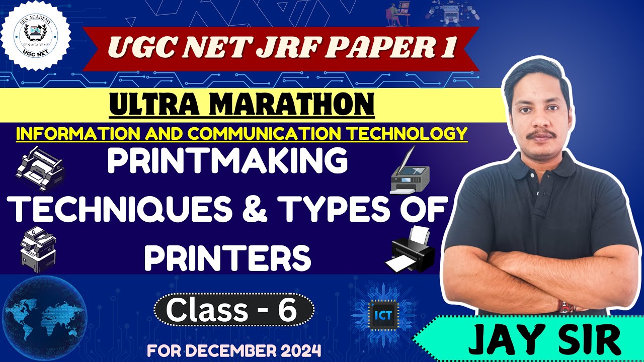 Printmaking Techniques & Types Of Printers | ICT | UGC NET JRF | Dec ...