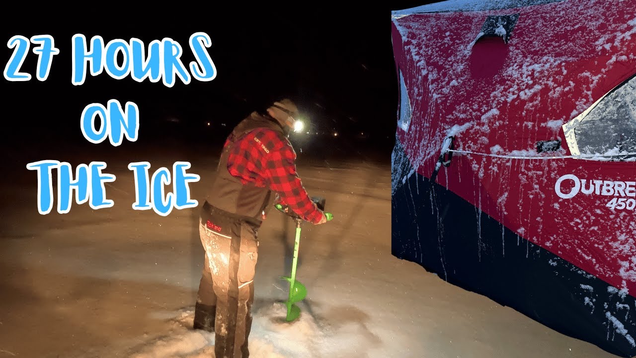 OVERNIGHT ICE FISHING (WITH PROBLEMS) - YouTube