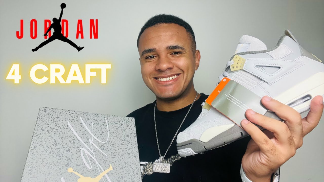 AIR JORDAN 4 CRAFT - REVIEW & ON FEET! “CRAFT” (PT-BR) - YouTube