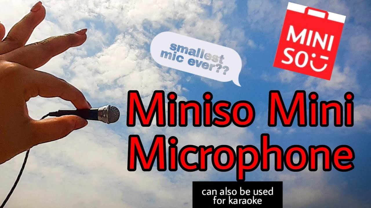 Miniso MINI MICROPHONE | unboxing + sound test | is it good for new ...