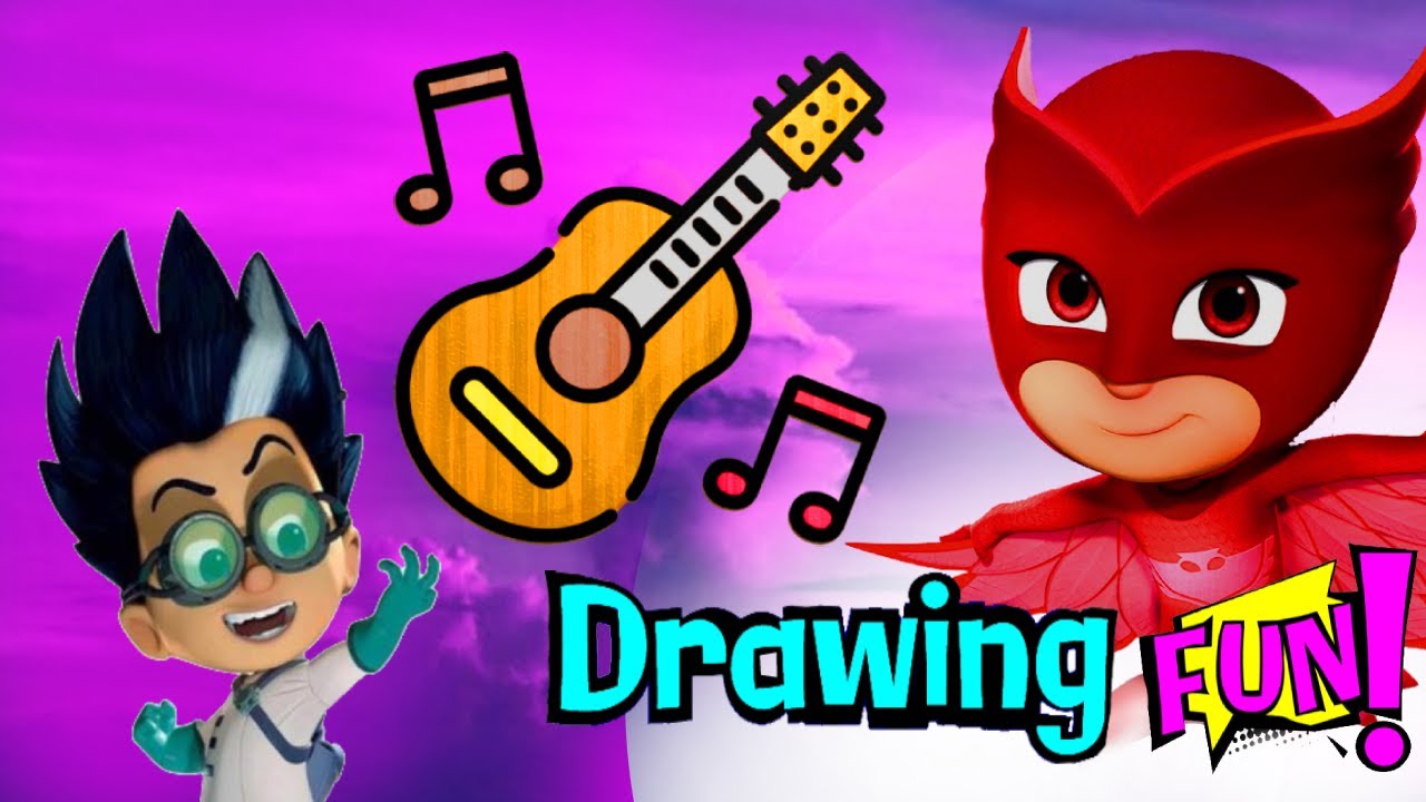 PJ Masks: Kids Songs + Owlette and Romeo Drawing | Nursery Rhymes - YouTube