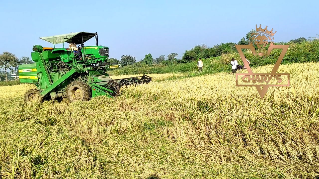 వరి పంట కోత యంత్రం PADDY CUTTING MACHINE #CHARYSTUTS #AP EDITS LOOK ...