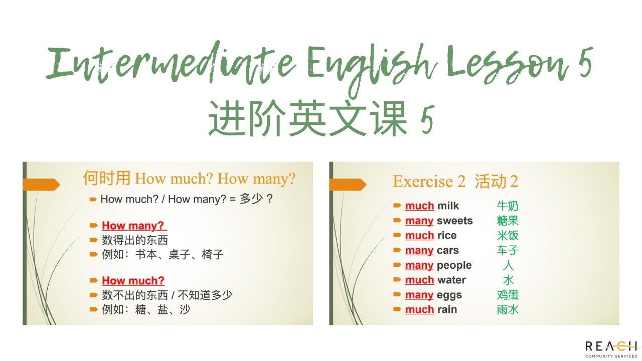 Intermediate English Lesson 5 进阶英文课 5 - YouTube