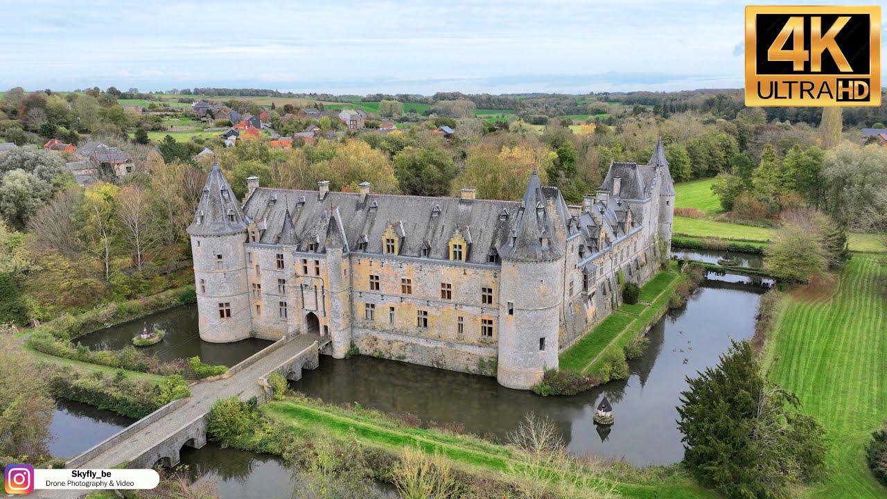 Castle of Fallais (Fallais - Belgium) - Drone footage Ultra HD 4K - YouTube