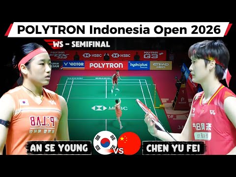 EPIC COMEBACK! An Se Young competes against Chen Yu Fei | Indonesia Open 2026 SF