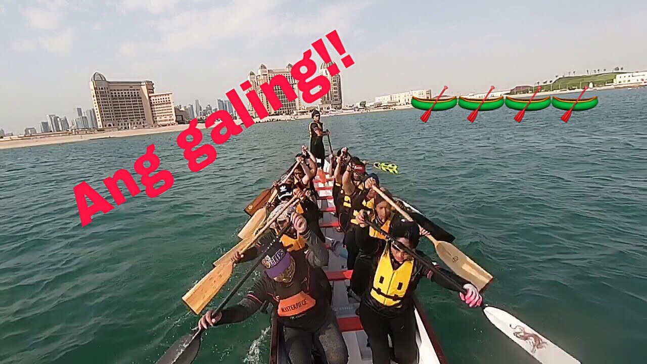 Dragon boat training! - YouTube