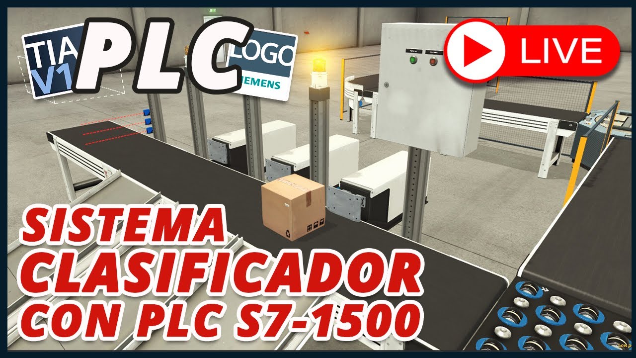 SISTEMA CLASIFICADOR de Productos en Lenguaje GRAFCET con PLC S7-1500 - YouTube