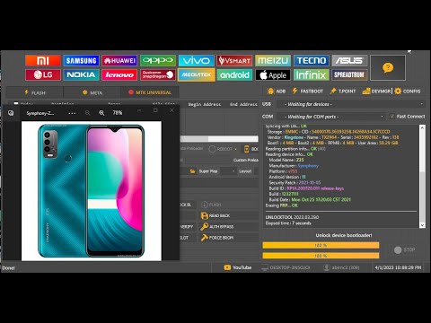 symphony Z35 frp 100% Done jast 20 second by unlocktool 2023 - YouTube