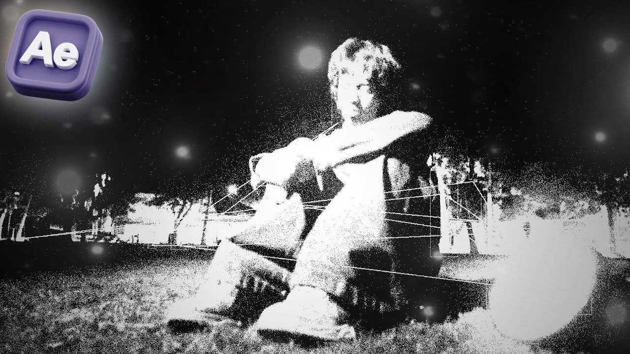 INSANE GLOWING GRUNGE EFFECT After Effects Tutorial - YouTube