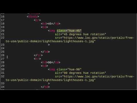 Hue Rotation Comparisons (Web Development/Design - Unit 5 Lesson 14.8 - HTML Coding) - YouTube