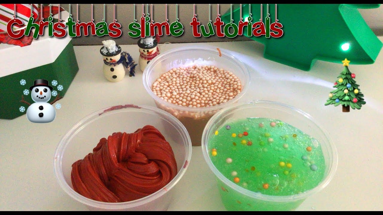 🎄Christmas Slime Tutorials🎄 - YouTube