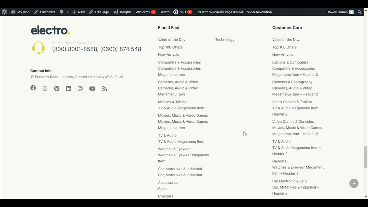 Electro WordPress Theme Customization - YouTube