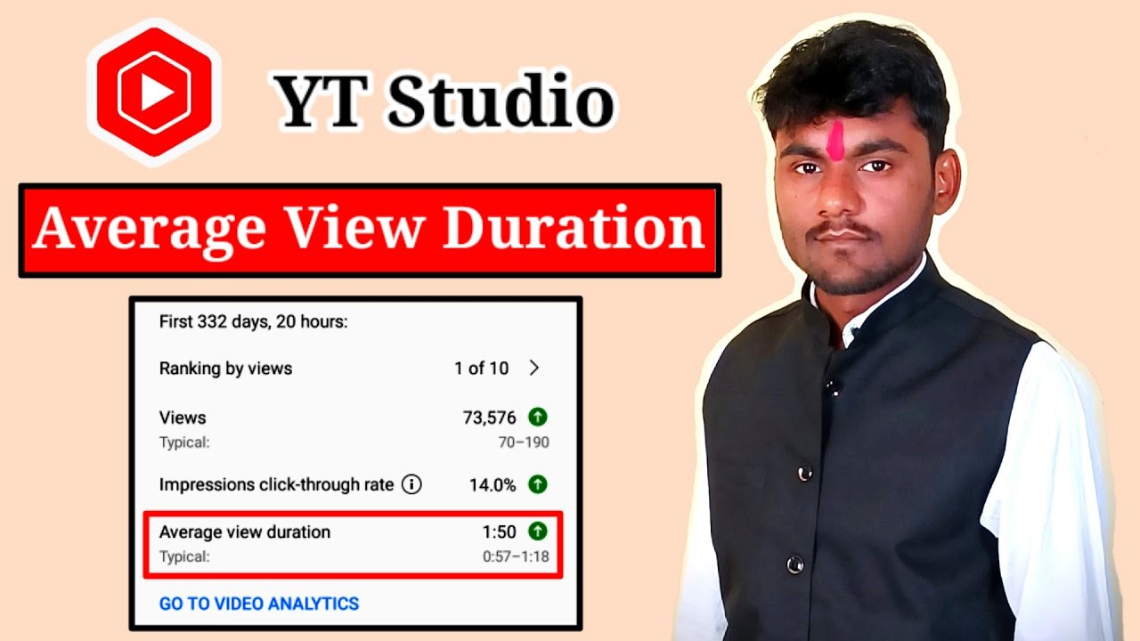 Average View Duration Meaning YT Studio - YouTube