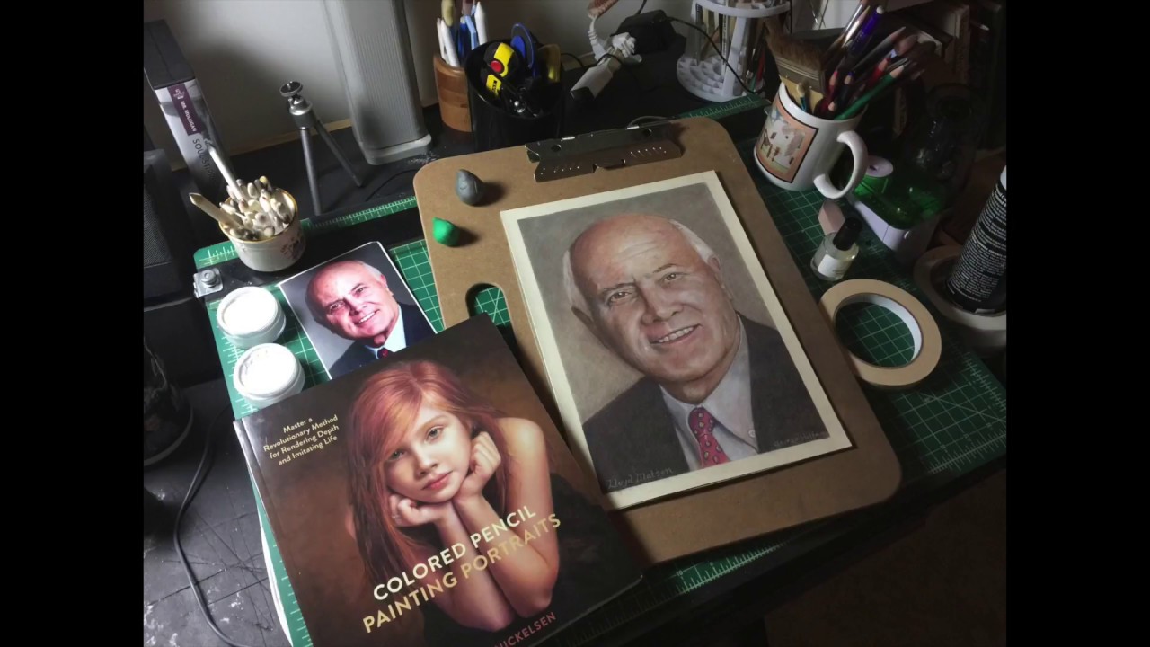 A Portrait of Lloyd - A Powder Blender/Colored Pencil Portrait on Uart ...