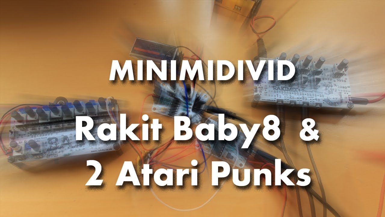 Rakit Baby8 sequencer controlling 2 Atari punk consoles! - YouTube