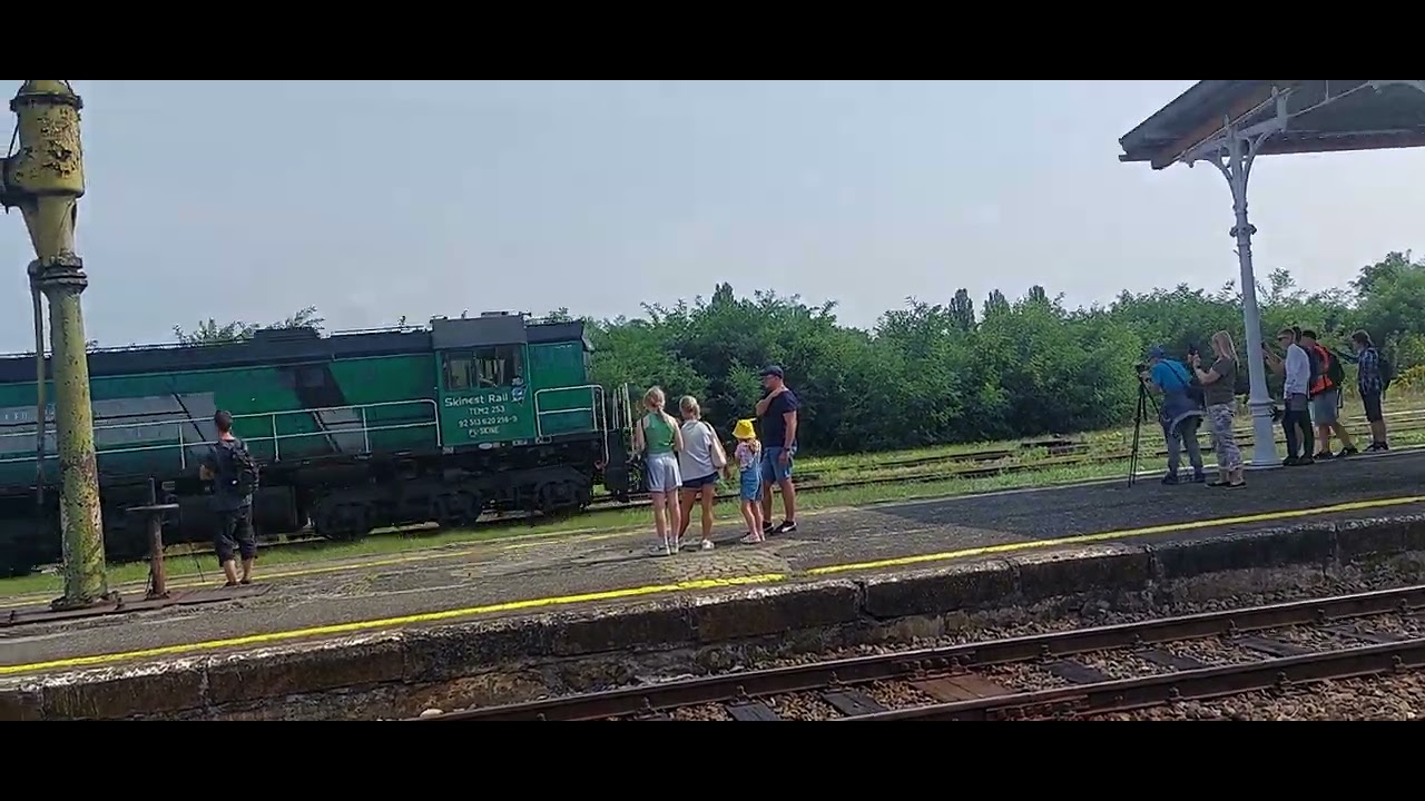 Wjazd Lokomotywy TEM2 - 253 Firmy Skinest Rail na stacje PKP Nysa - YouTube
