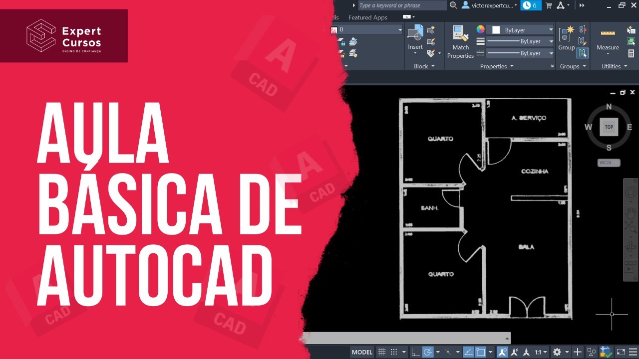 Aula básica de AutoCAD para iniciantes - YouTube