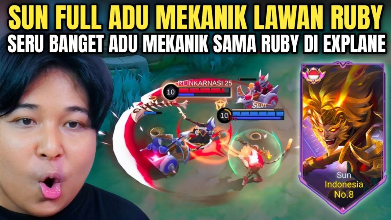 Ketika Sun Full Adu Mekanik Lawan Ruby!! Tips Menggunakan Sun Anti Beban - Mobile Legends - YouTube