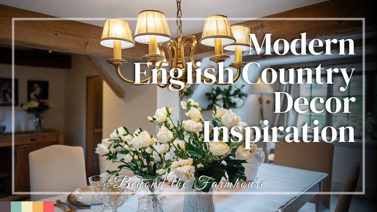 Beyond the Farmhouse: Modern English Country Decor Inspiration - YouTube