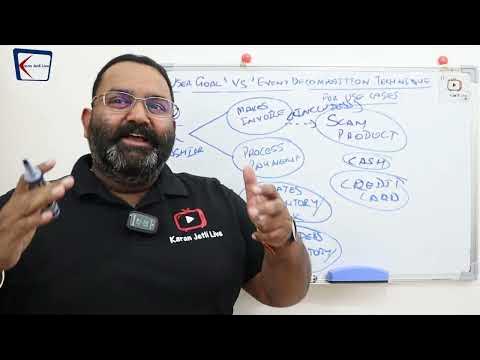 user goal vs event decomposition technique to identify use cases explained with example - YouTube