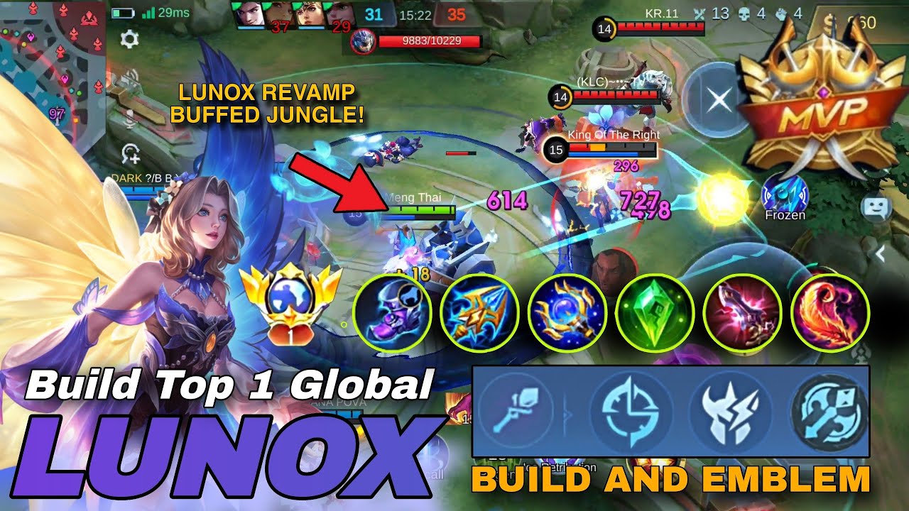 Lunox Revamp !! Best Jungle So Broken and Super Aggressive | Build Top ...