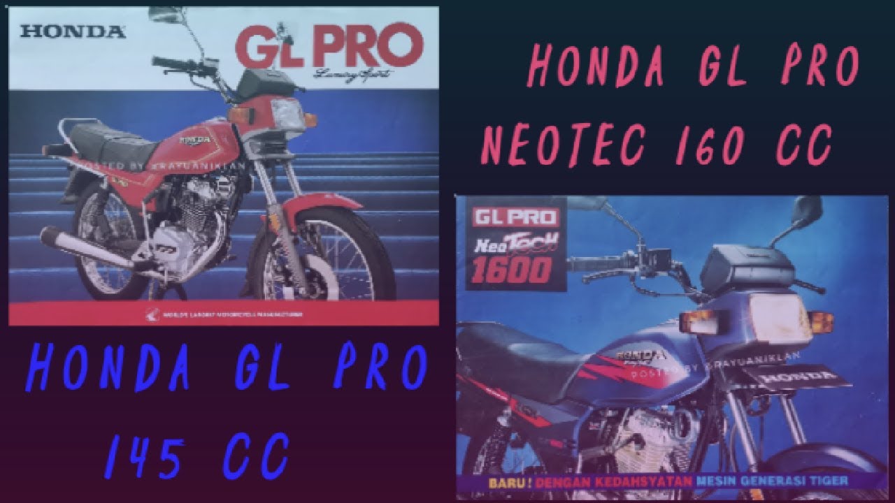 Spesifikasi Motor GL Pro 145 dan 160 Original | Iklan jadul motor honda ...