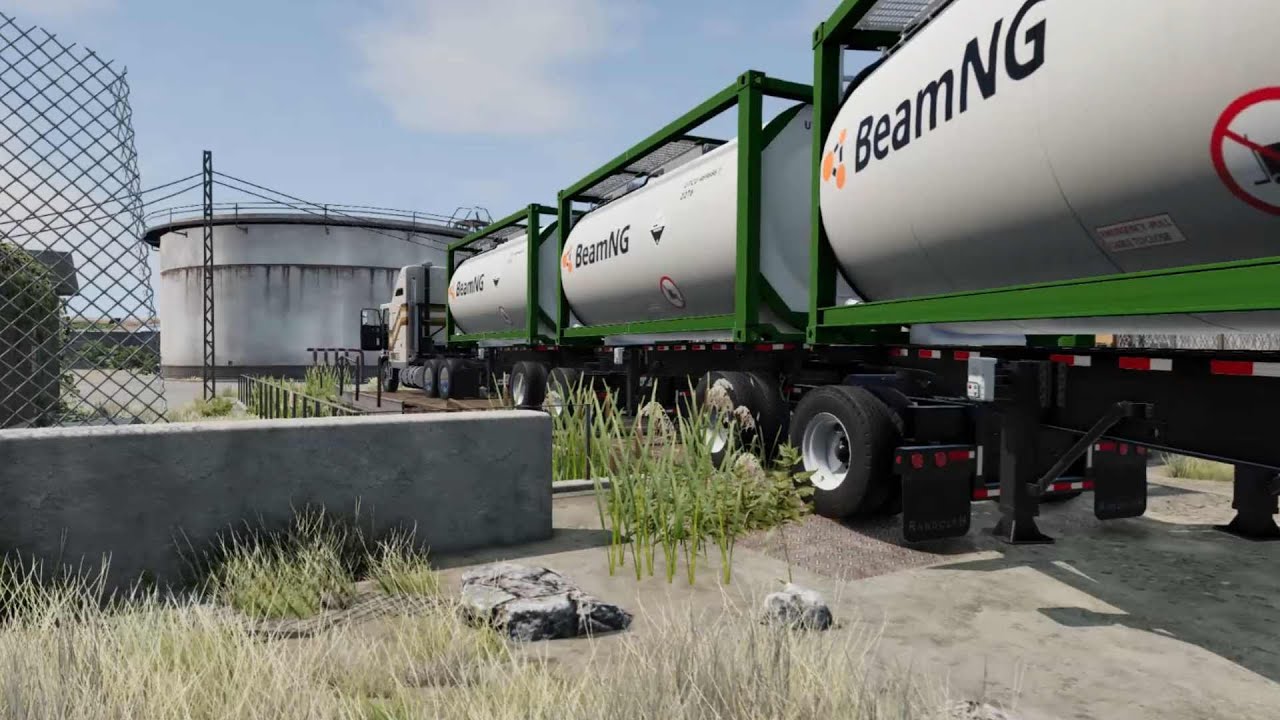 BeamNG T-Series Remaster | Overweight Long Cargo through a narrow ...