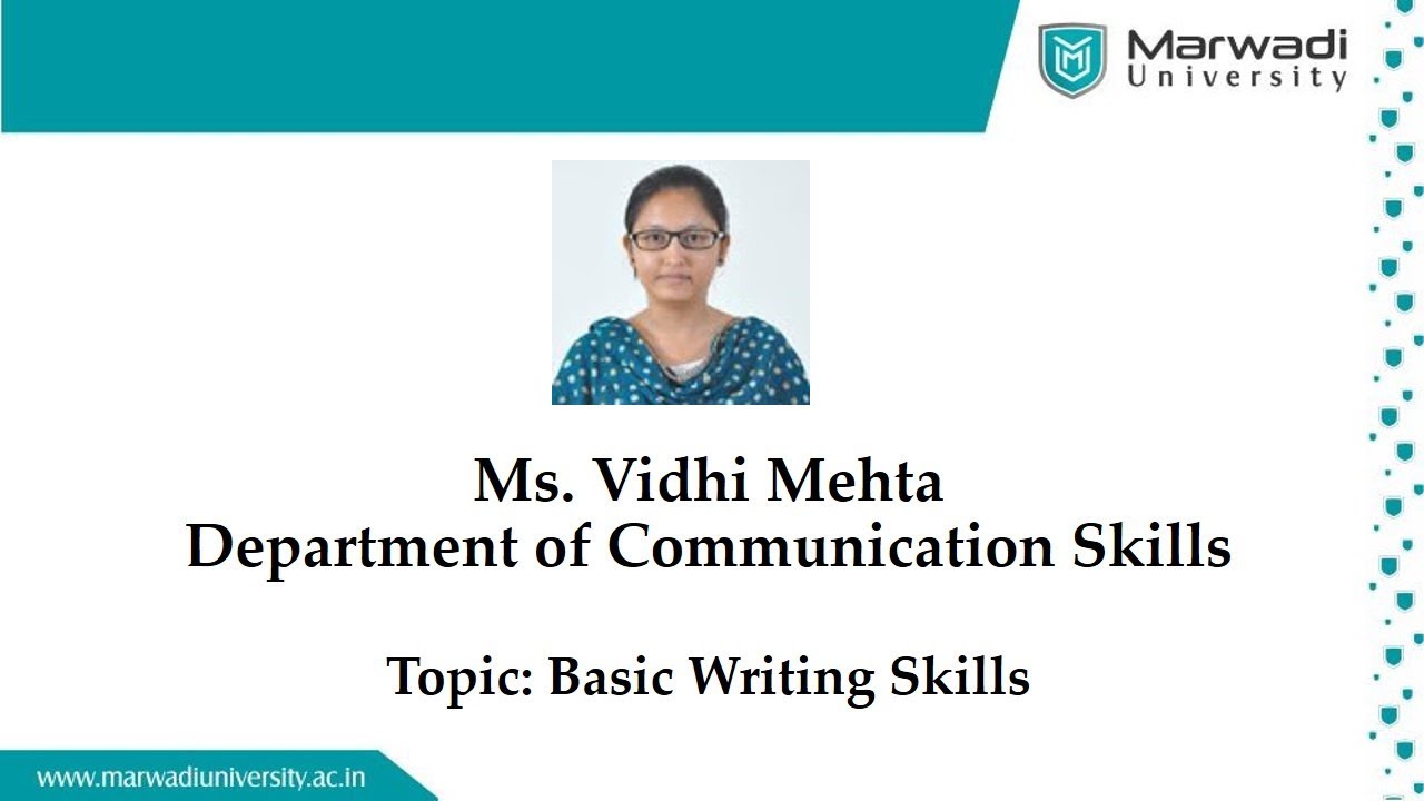 Basic Writing Skills - YouTube