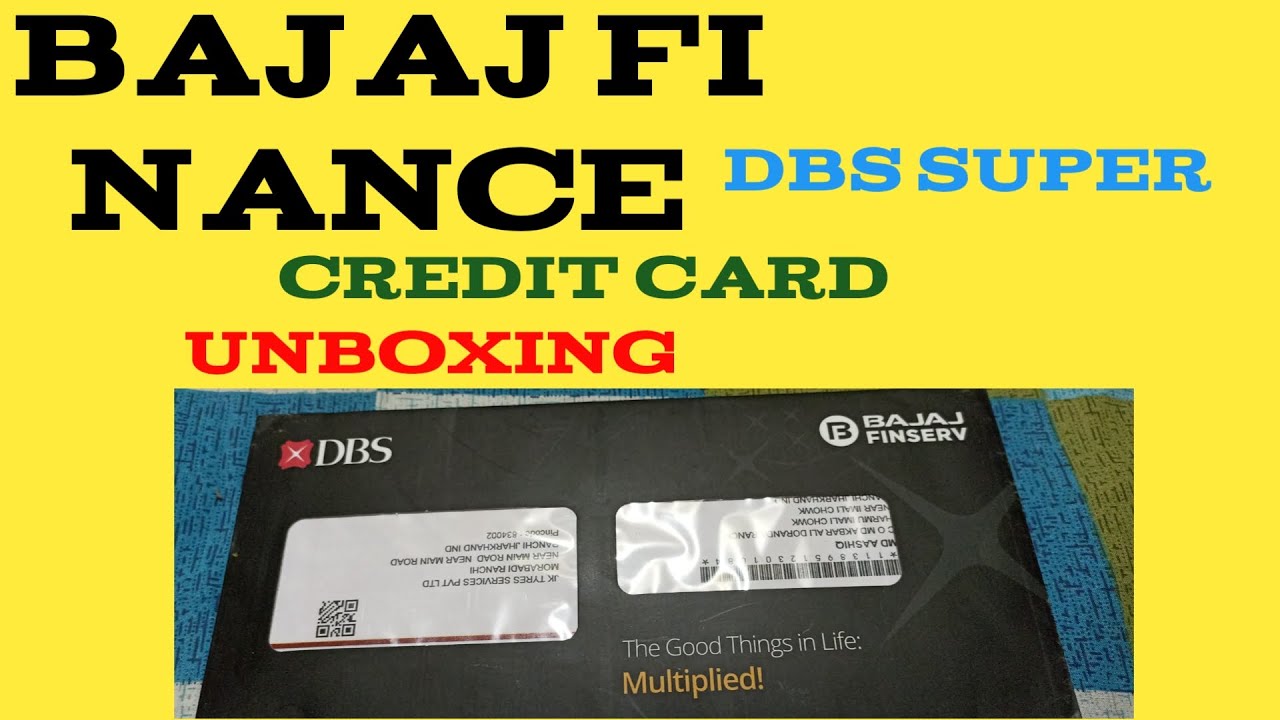 bajaj finance DBS super credit card unboxing #technnical mixed - YouTube