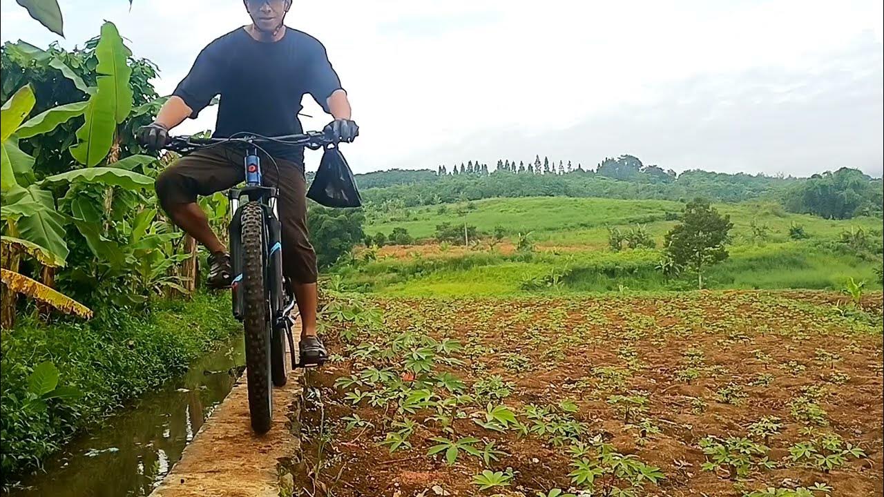 Gowes Sepeda Uji Nyali & Keseimbangan Singel Trek Perkebunan #bike #nature - YouTube