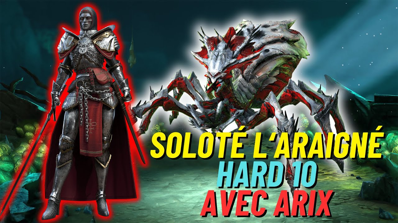 SOLOTER LA SPIDER HARD 10 AVEC ARIX [RAID SHADOW LEGENDS] - YouTube