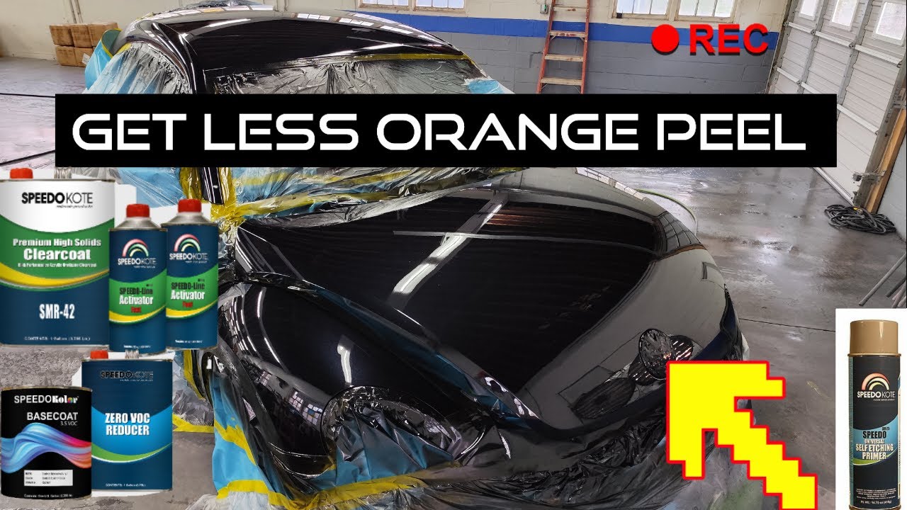 Get LESS ORANGE PEEL in your PAINT JOB - YouTube