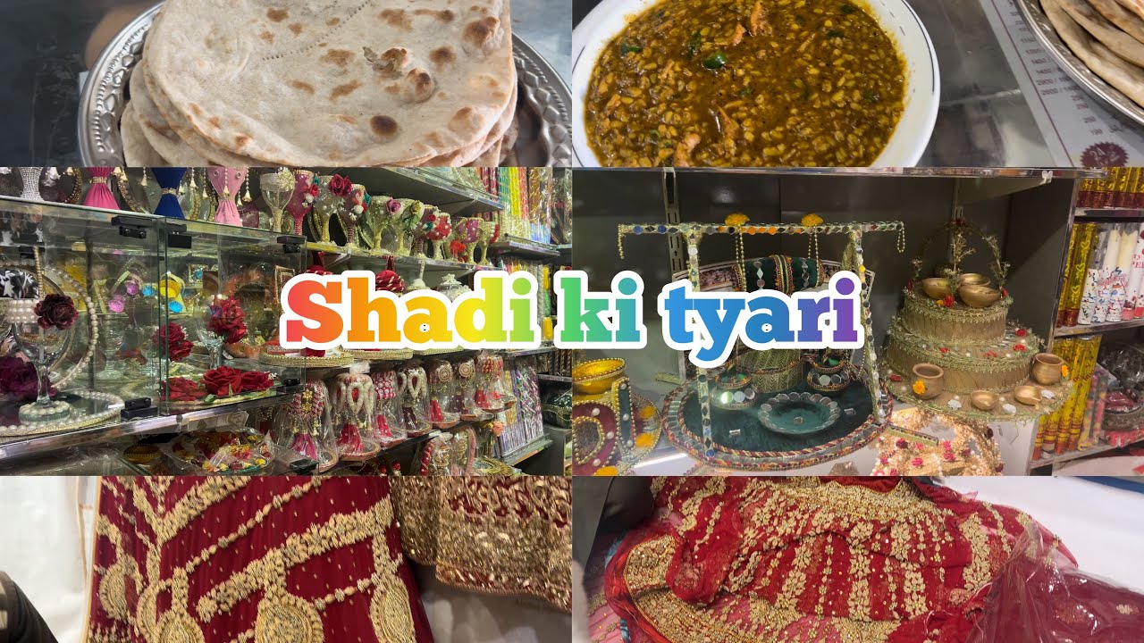 Bari ki shopping | dulhan ka lehenga | dhaba Daal roti | pti rally ...