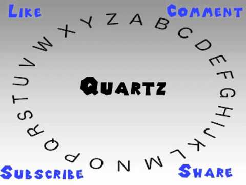 How to Say or Pronounce Quartz - YouTube