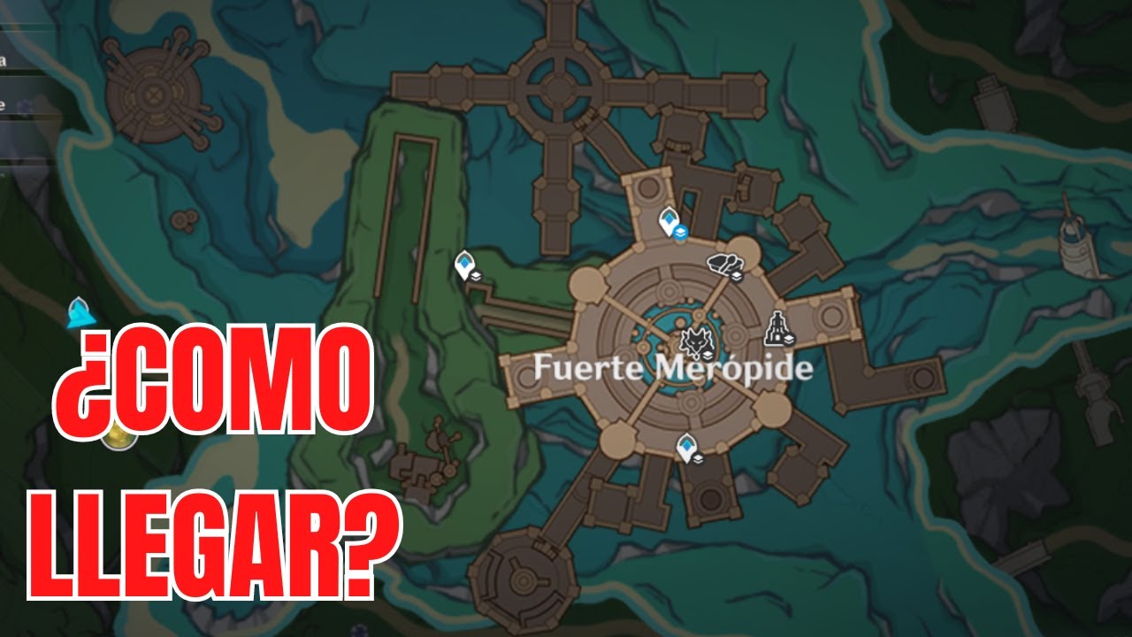 FUERTE MEROPIDE (CARCEL) COMO LLEGAR? | TP"s ocultos | Genshin impact ...