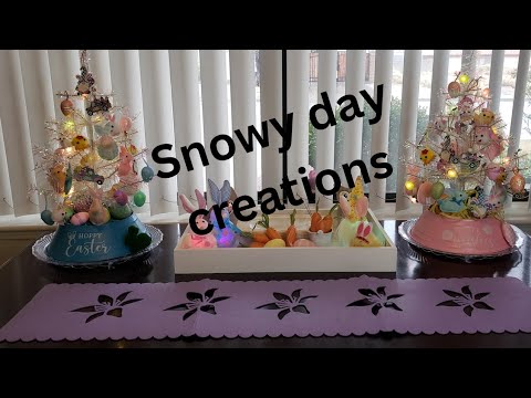 Snowy day creations - YouTube