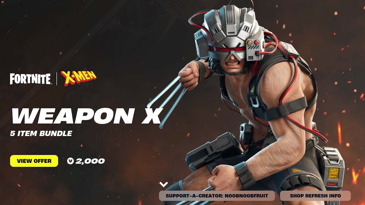 Fortnite | X-MEN : Weapon X Bundle Showcase ! - YouTube