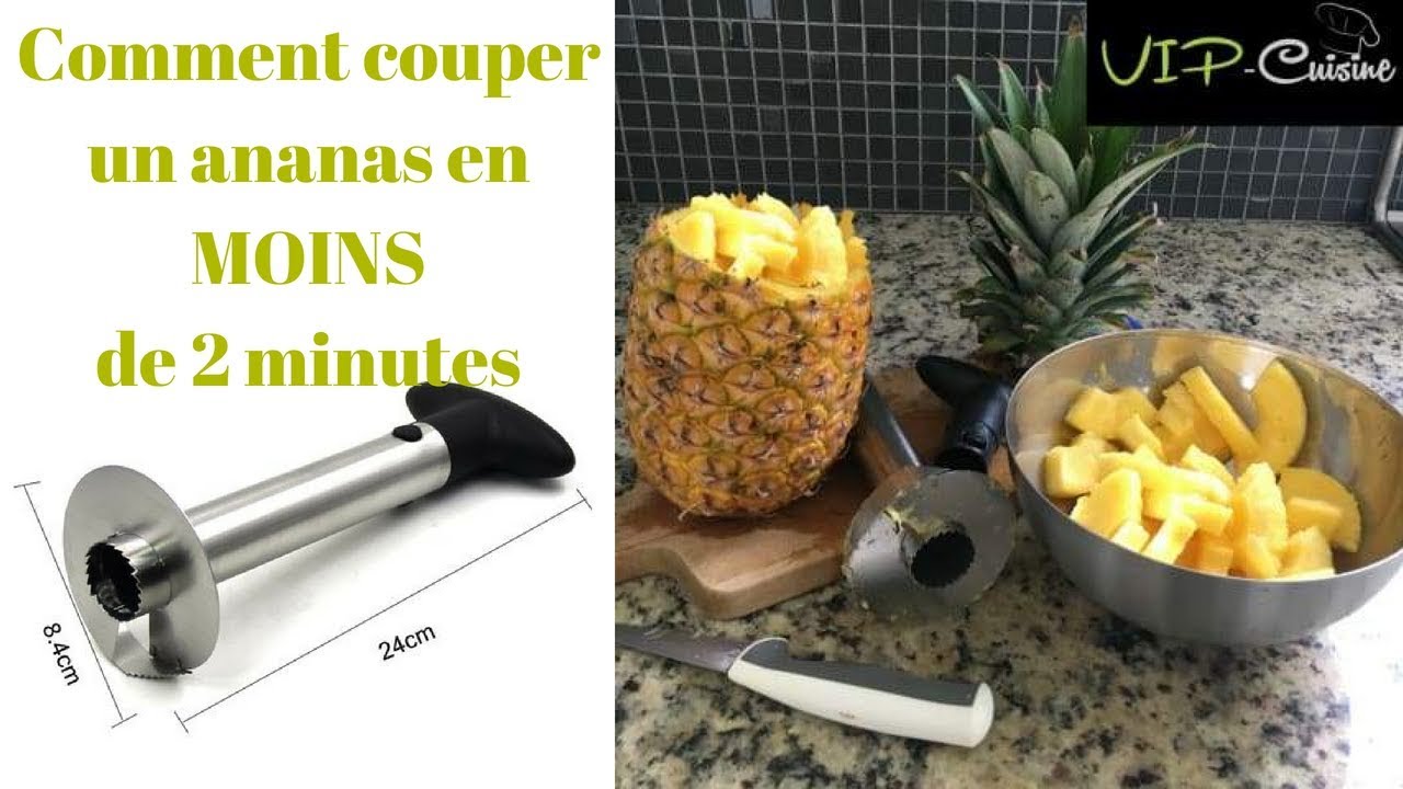 COMMENT COUPER UN ANANAS EN MOINS DE 2 MINUTES ? - YouTube