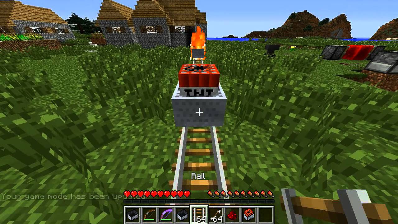 Minecraft TNT Cart Explosion Mystery - YouTube