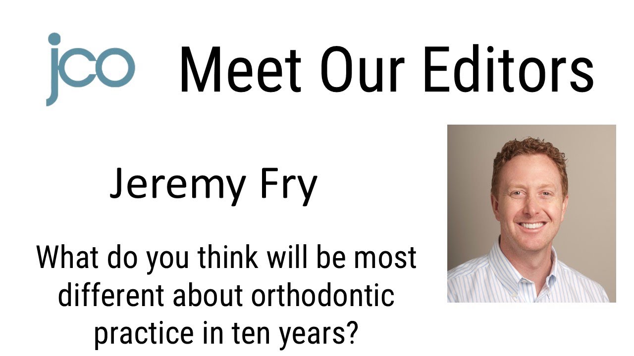 JCO Meet Our Editors: What Jeremy Fry Thinks Will Be Most Different ...