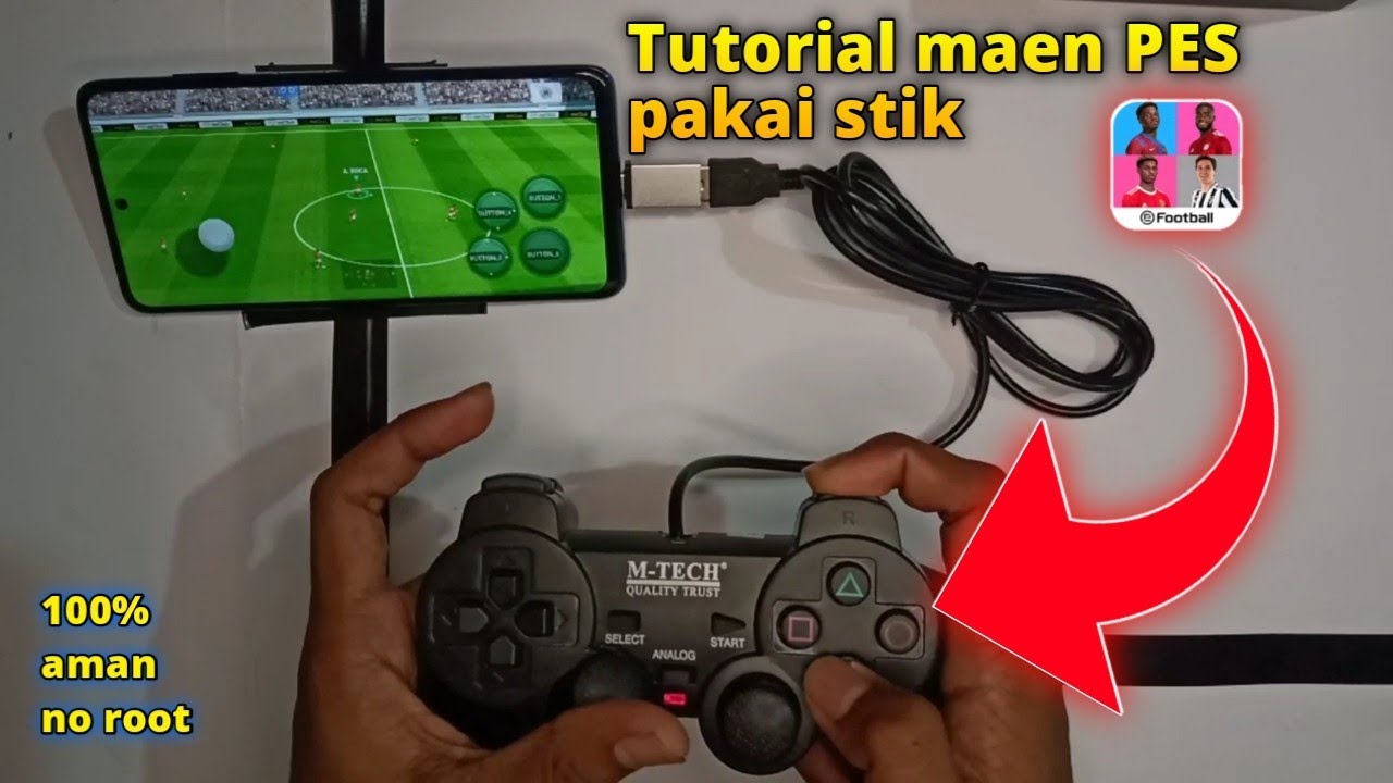 Tutorial maen pes 2021 menggunakan stik ps atau gamepad - YouTube