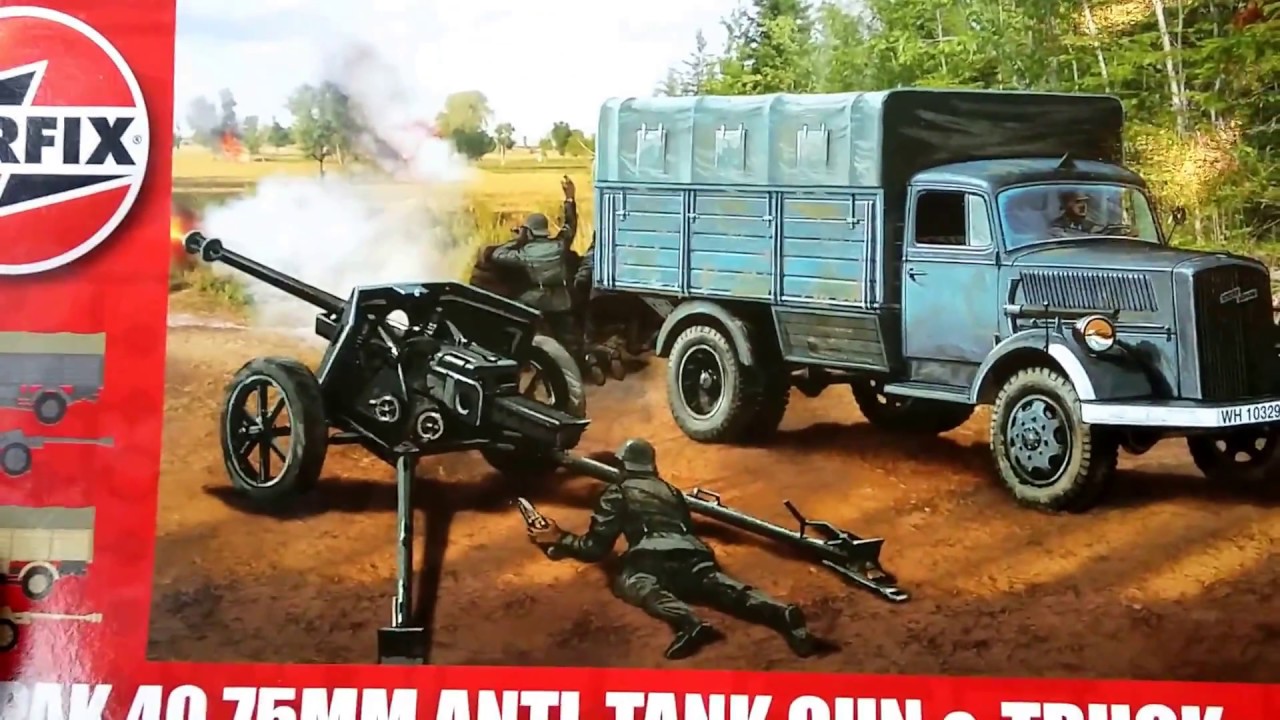 Airfix Opel Blitz & PaK 40 Review. - YouTube