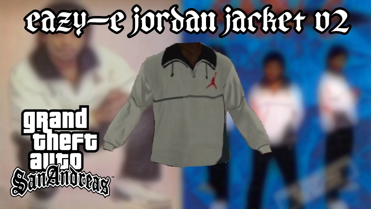 Eazy-E jordan jacket v2 GTA SA Android/PC mod - YouTube