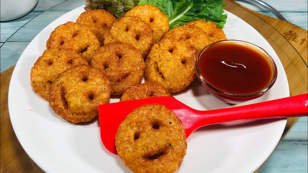 Smiley 😃 Potato Bites EMOJI ‼️Easy & Crispy Potato Bites || Fries ...