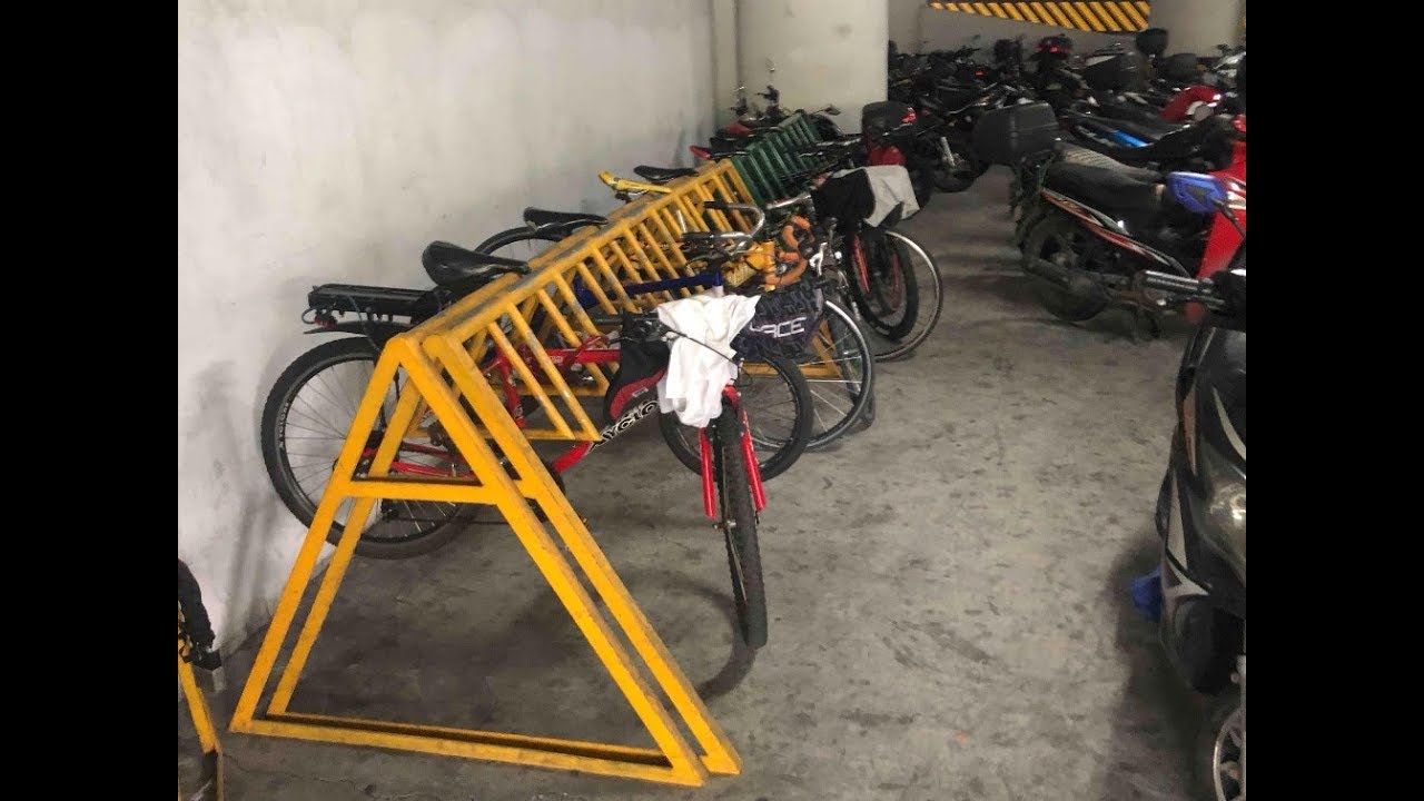 SM Aura Basement 2 Bike Parking - YouTube
